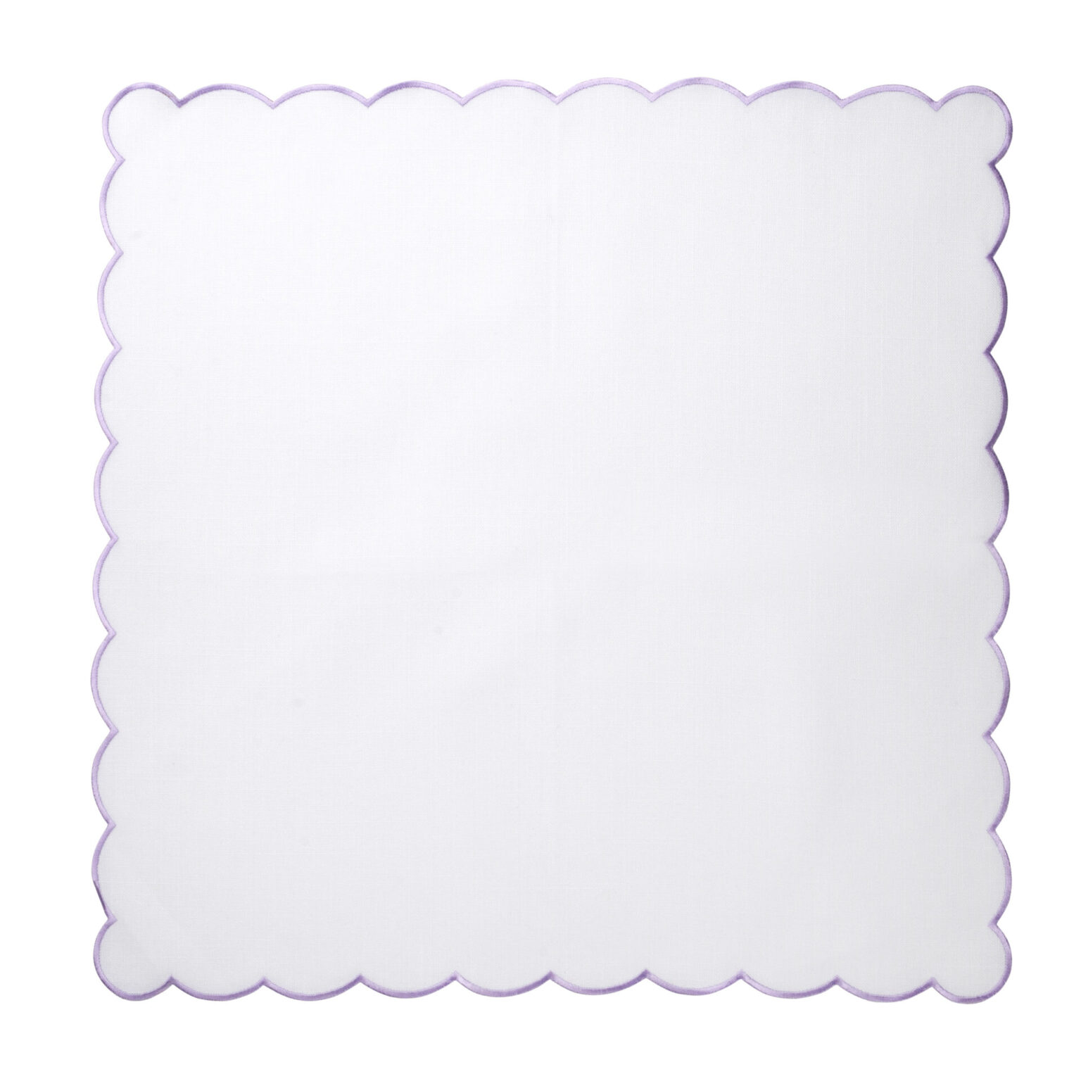 Lilac Scalloped Edge Napkin - ELEGANT EDGE